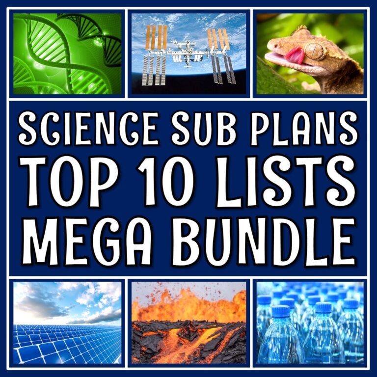Science Sub Plans For Middle School And High School MEGA SAVINGS BUNDLE Science Sub Plans For Middle School And High School MEGA SAVINGS BUNDLE