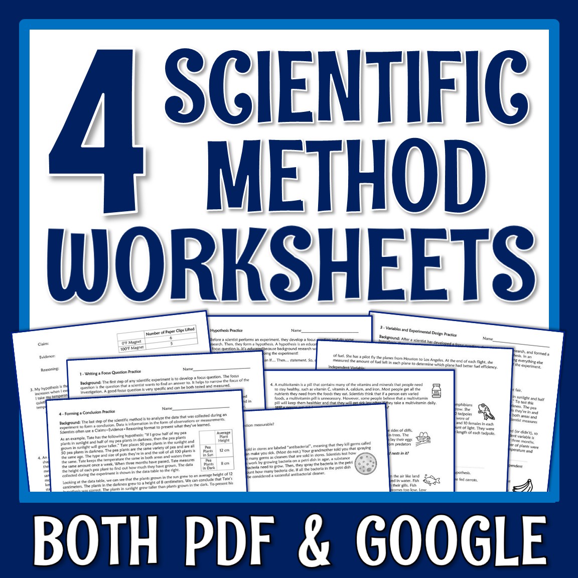 Scientific Method Practice Worksheets Scientific Method Worksheet