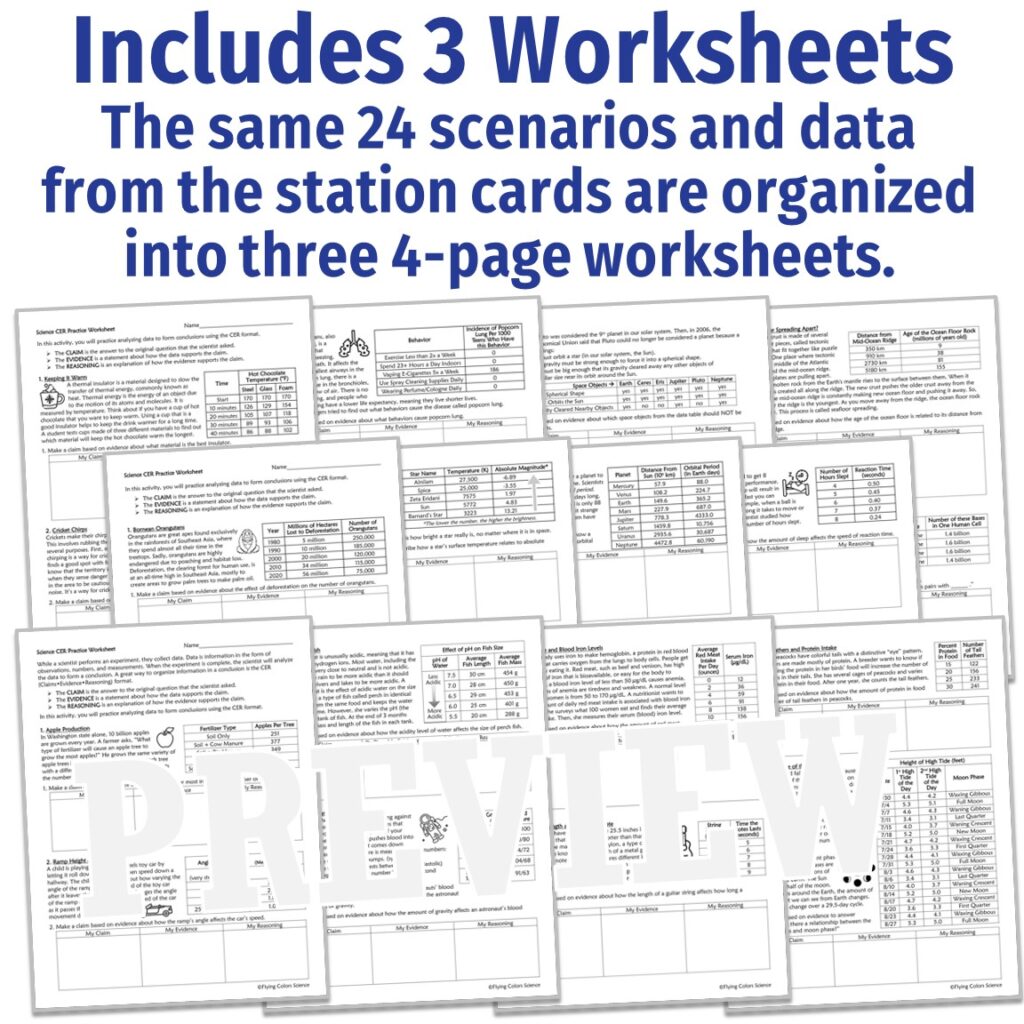 Science CER Practice Bundle - Flying Colors Science