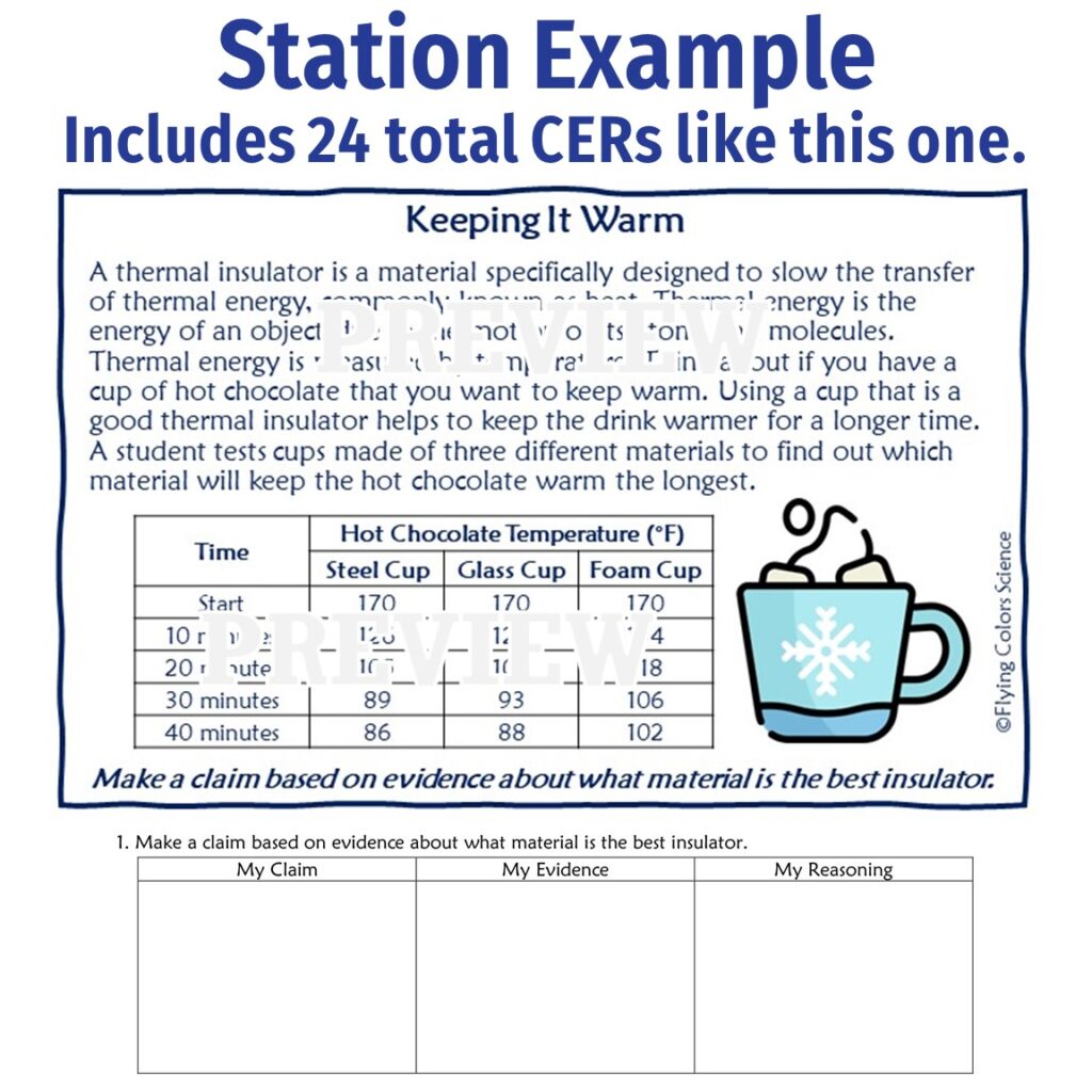 Science CER Practice Bundle - Flying Colors Science