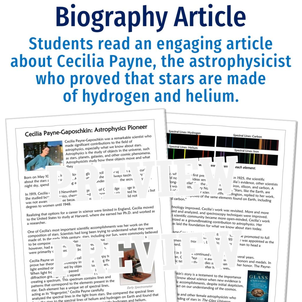 Famous Astronomer Biography: Cecilia Payne - Flying Colors Science