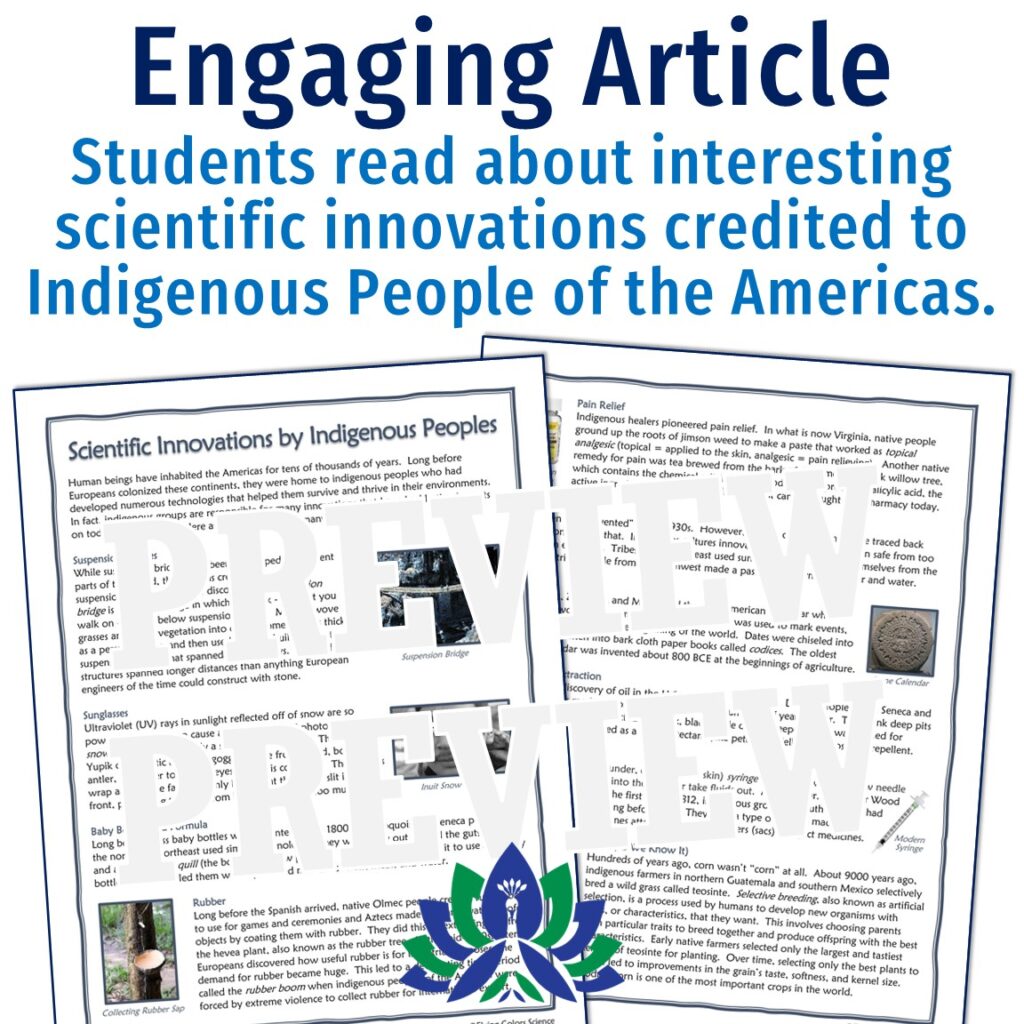 Native American Scientists Lessons - Flying Colors Science