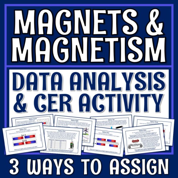 Magnets and Magnetism CER Activity: Worksheet or Stations - Flying ...