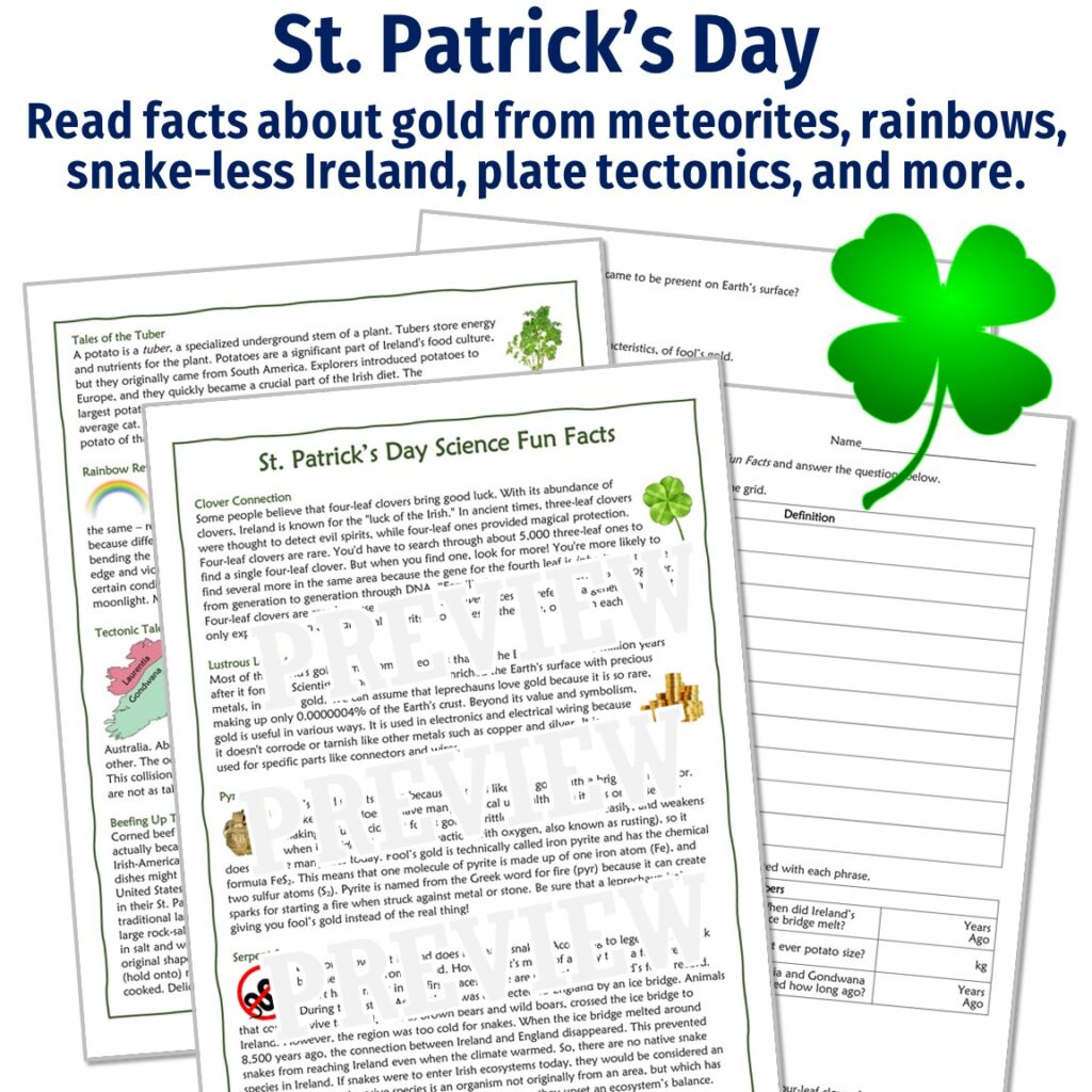 Holiday Science Fun Facts Article and Worksheet Bundle - Flying Colors ...