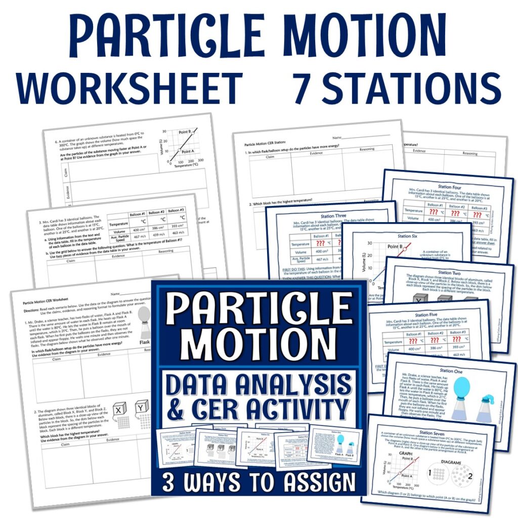 Physical Science CER Activities with Data Analysis Practice - Flying ...