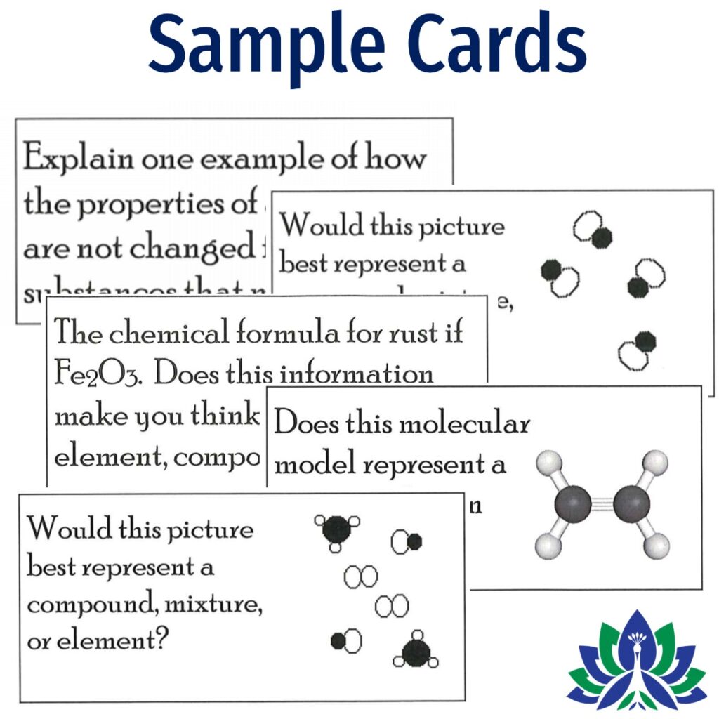 Classification of Matter Review Cards - Flying Colors Science