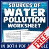 Water Pollution Activities - Flying Colors Science