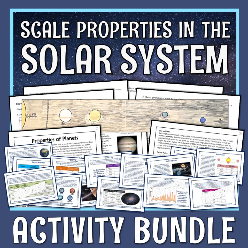 Scale Properties of Objects in the Solar System Activities - Flying ...