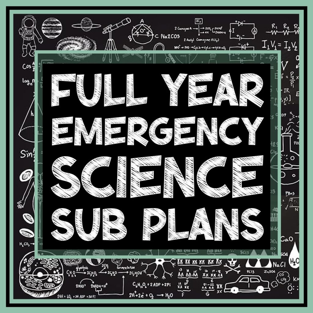 NO PREP Emergency Science Sub Plans (Monthly) - Flying Colors Science
