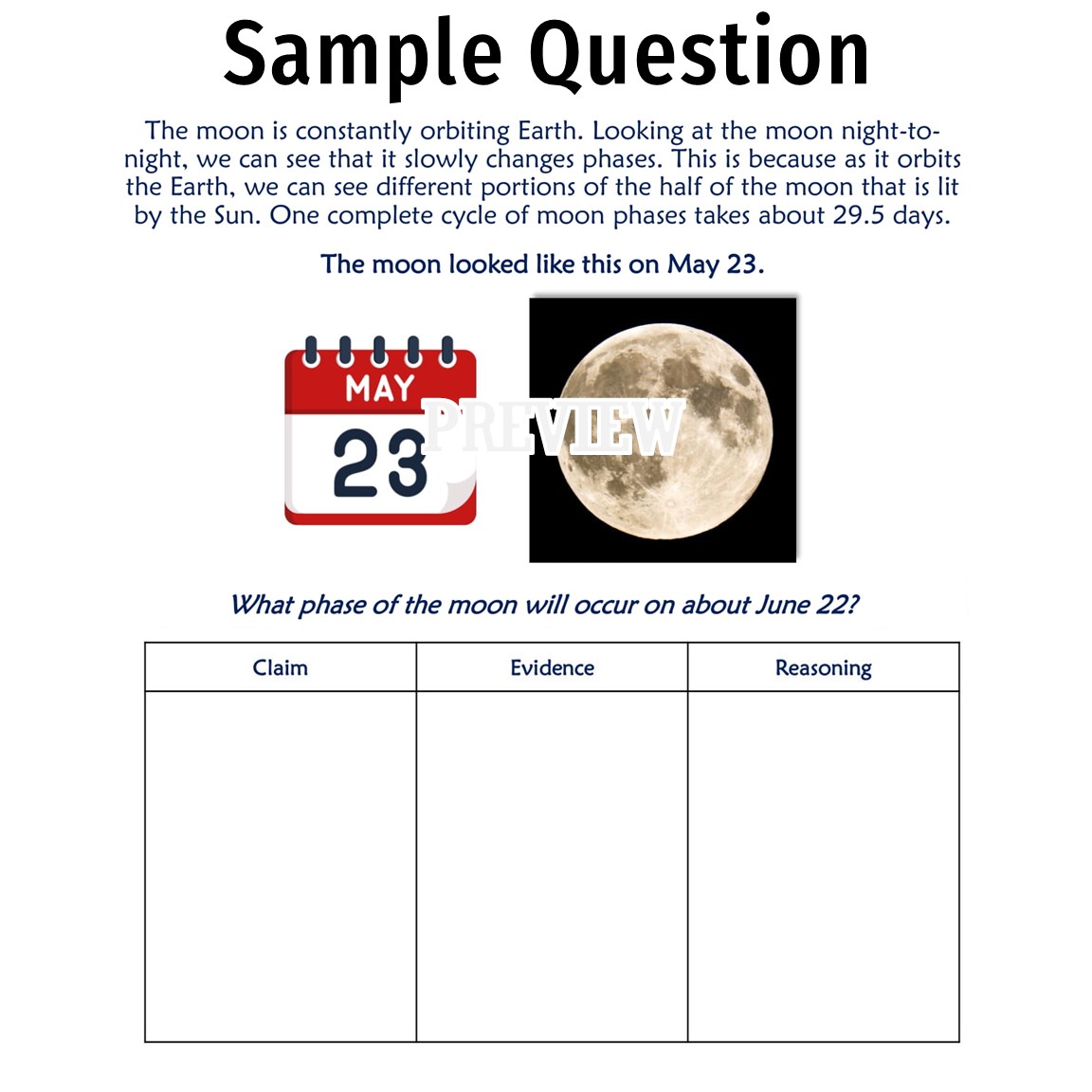 Moon Phases CER Activity Stations - Flying Colors Science