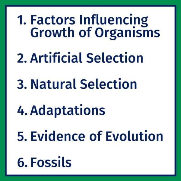Middle School Evolution Notes - Flying Colors Science