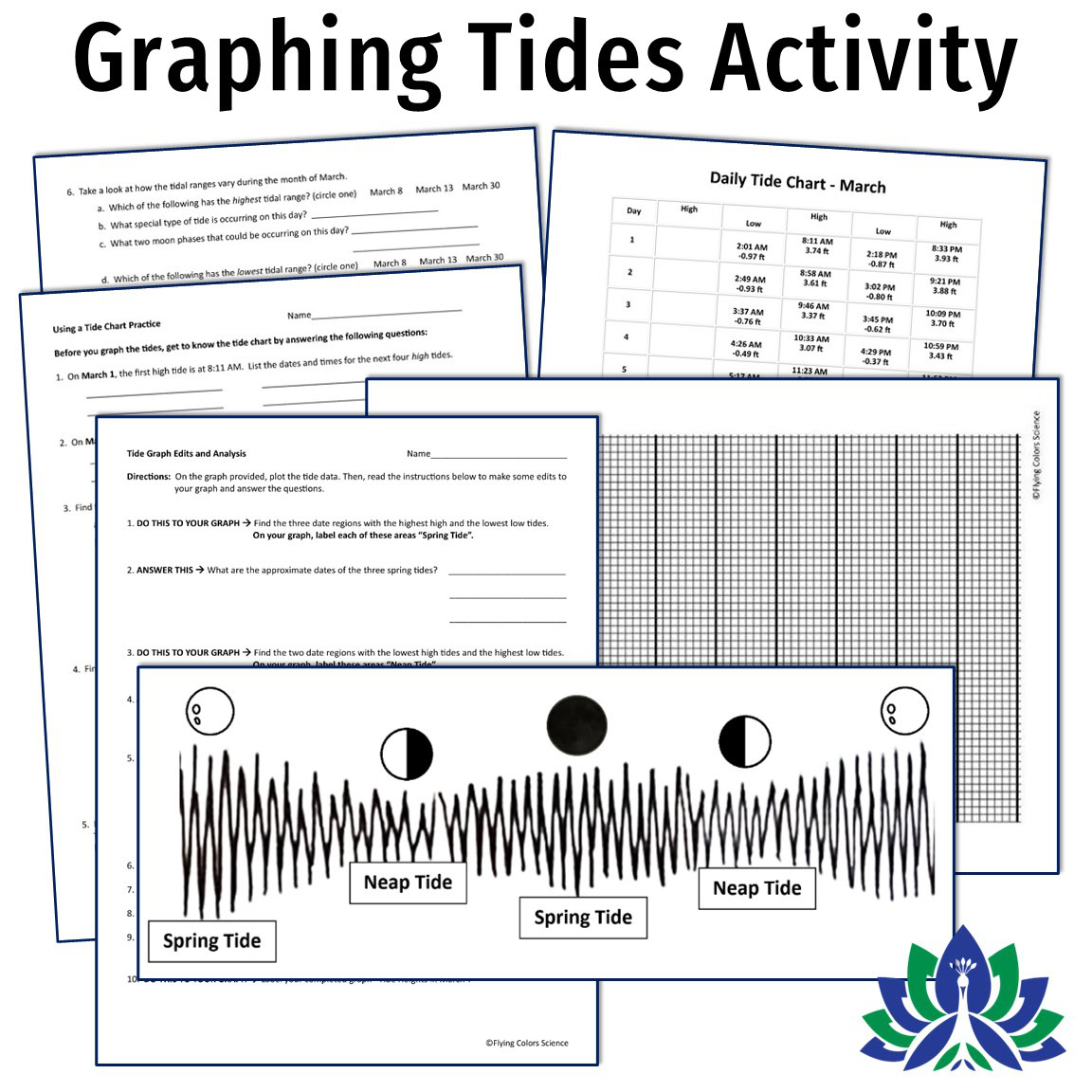 Tides Activities Bundle - Flying Colors Science