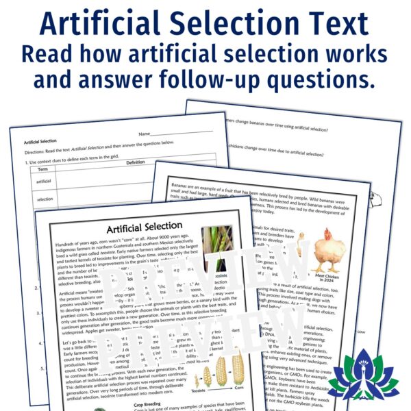 Artificial and Natural Selection Unit - Flying Colors Science