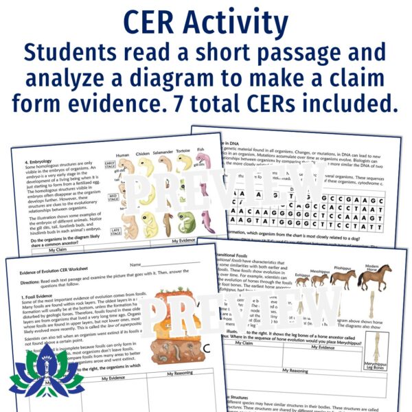 Evidence of Evolution Unit - Flying Colors Science