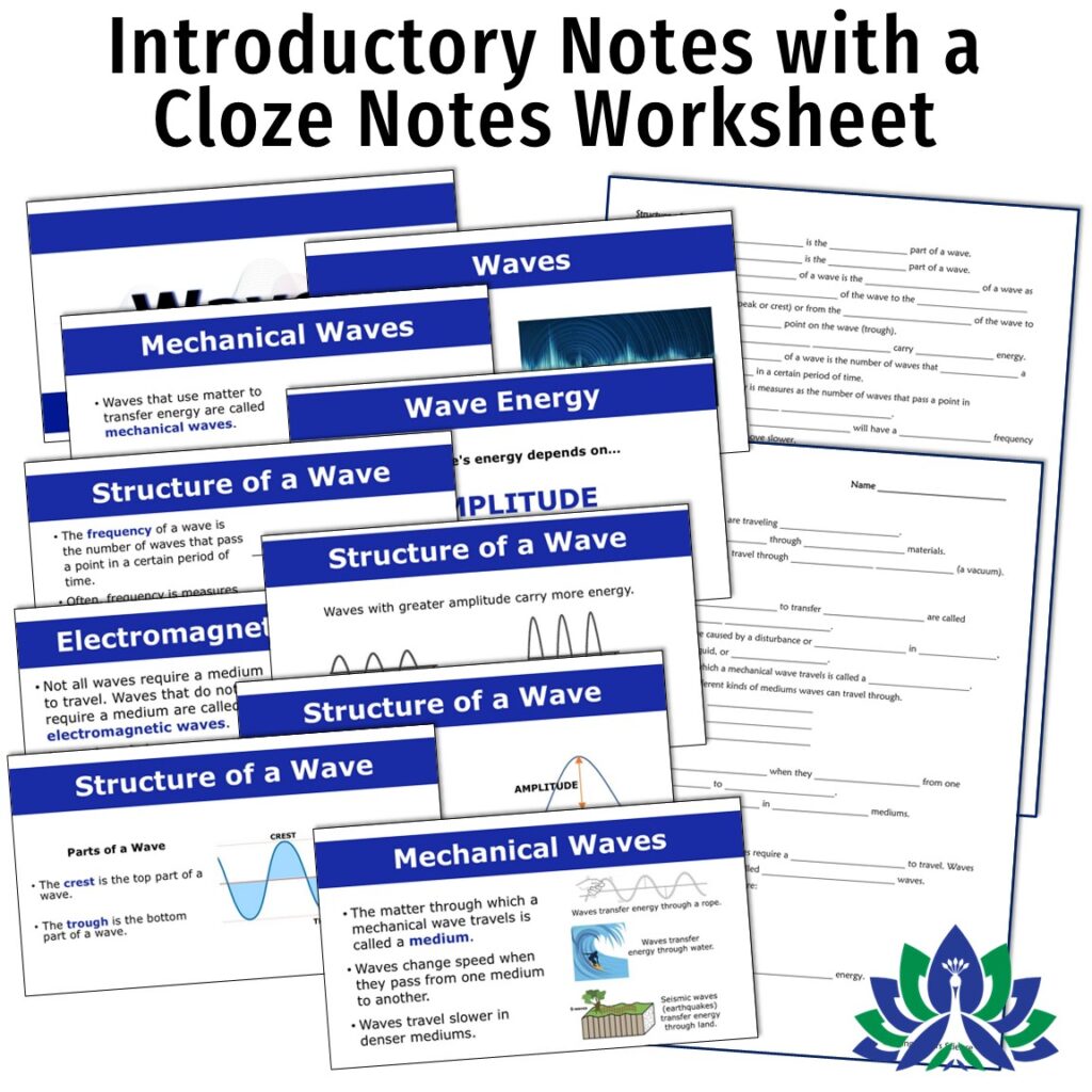 Properties of Waves Lesson Bundle - Flying Colors Science