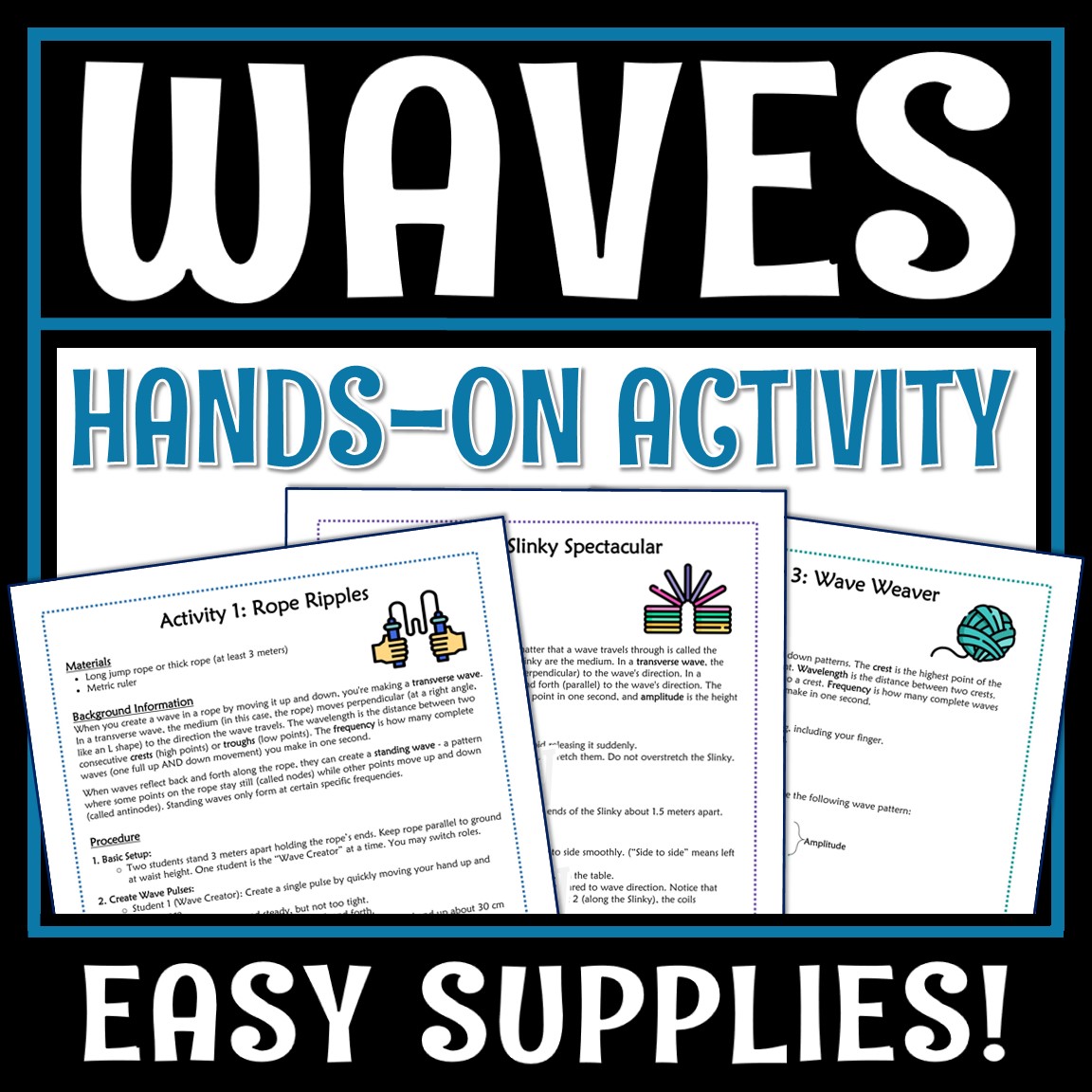 Hands-On Properties of Waves Activity - Flying Colors Science
