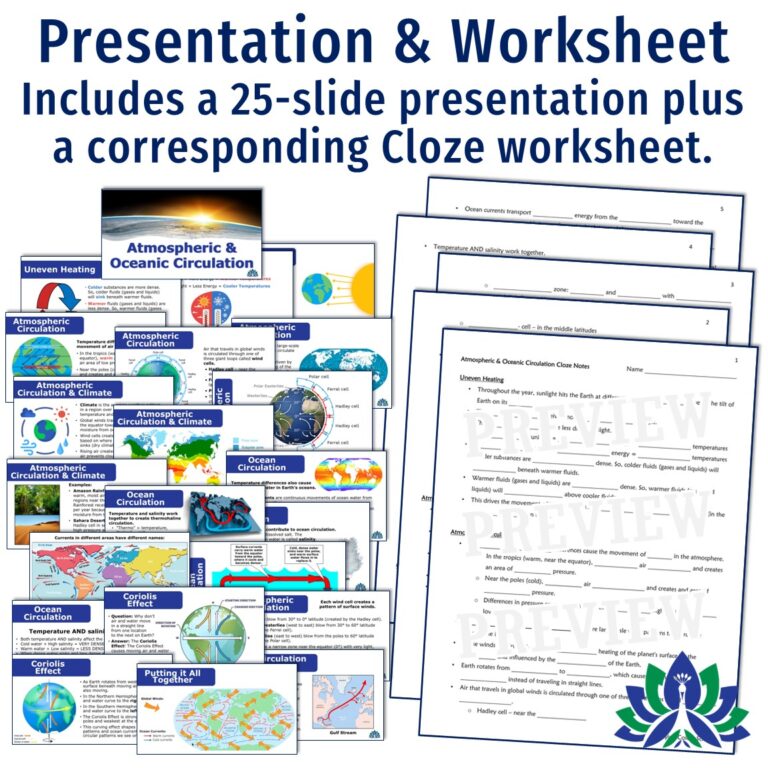 Atmospheric and Oceanic Circulation Notes and Test - Flying Colors Science