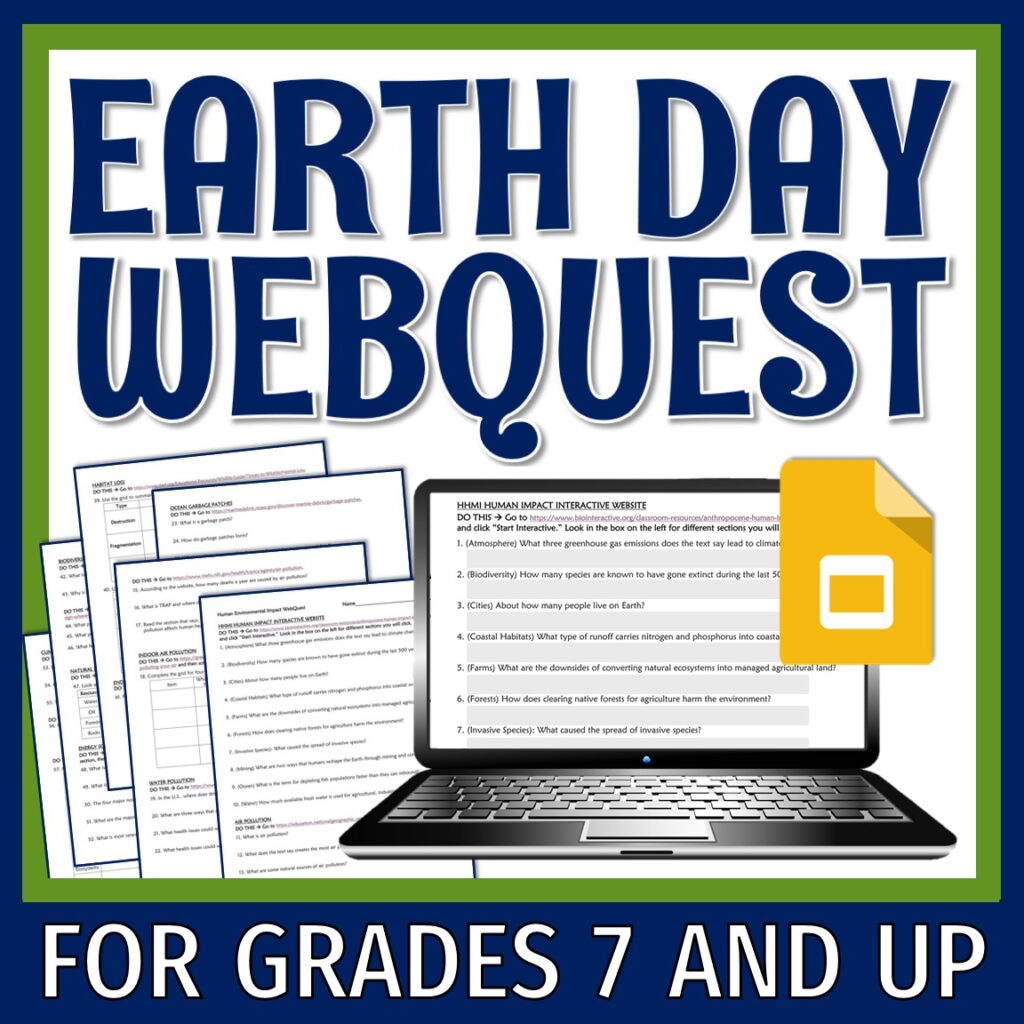 Earth Day WebQuest - Flying Colors Science