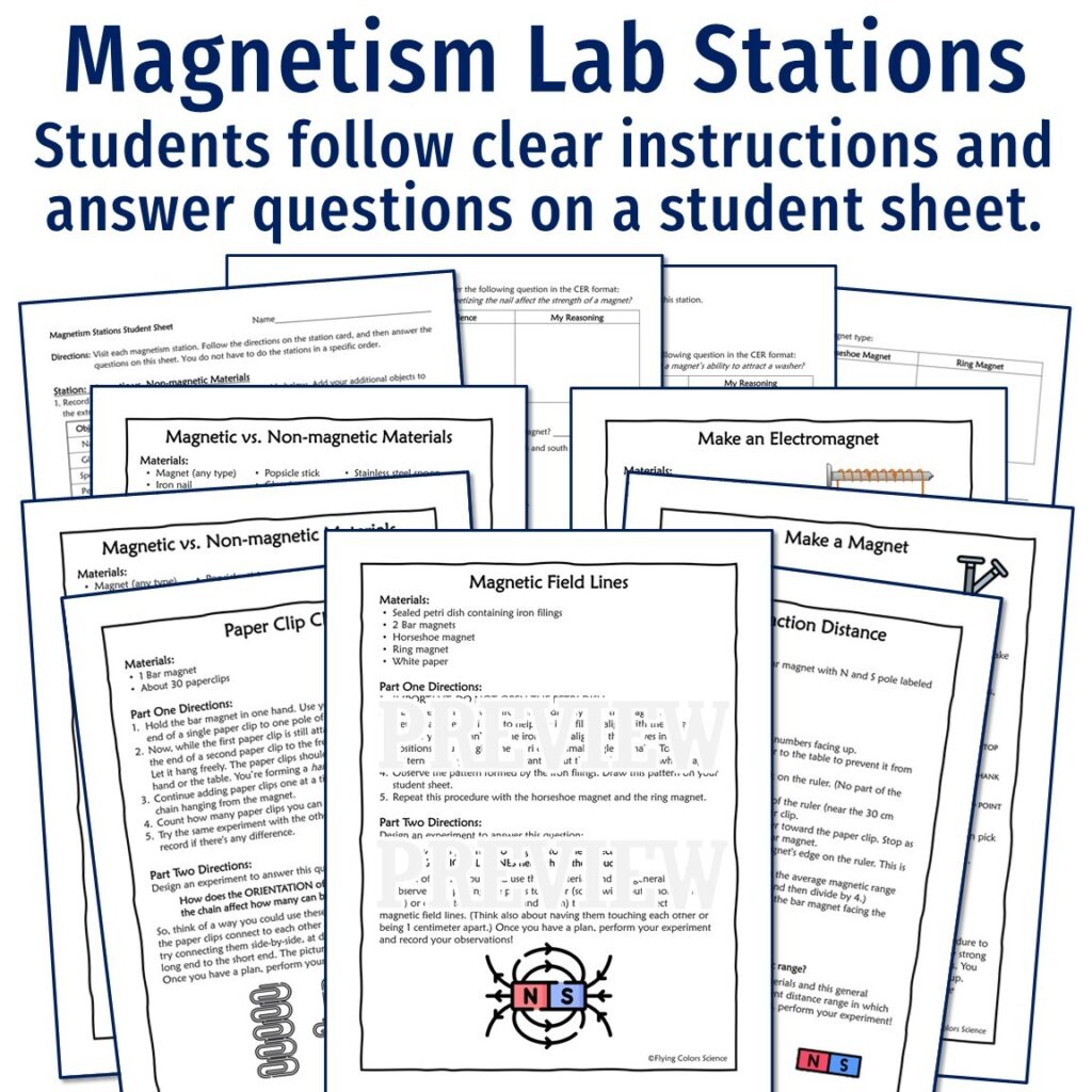 Magnets and Magnetism Activities - Flying Colors Science