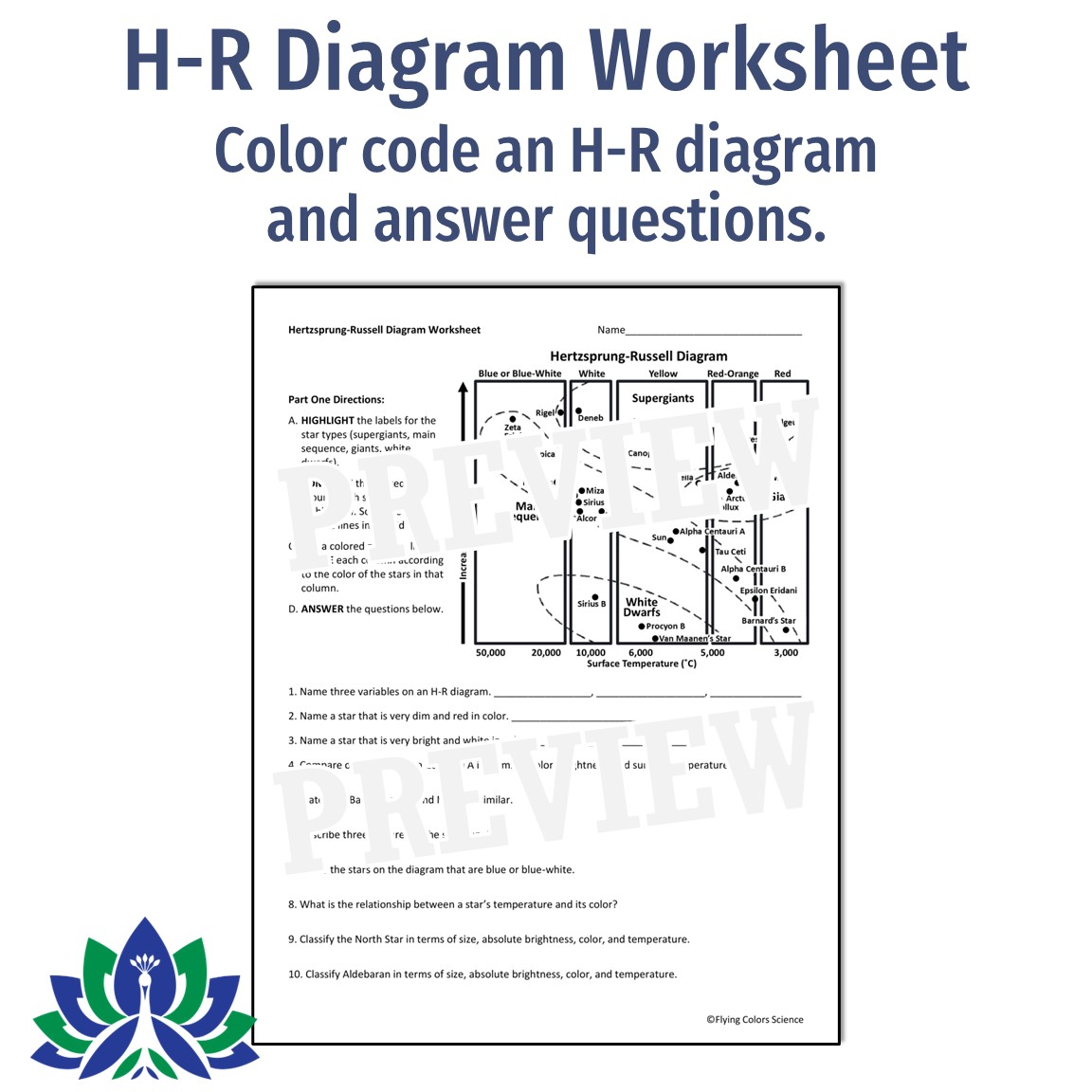 Stars Unit - Flying Colors Science