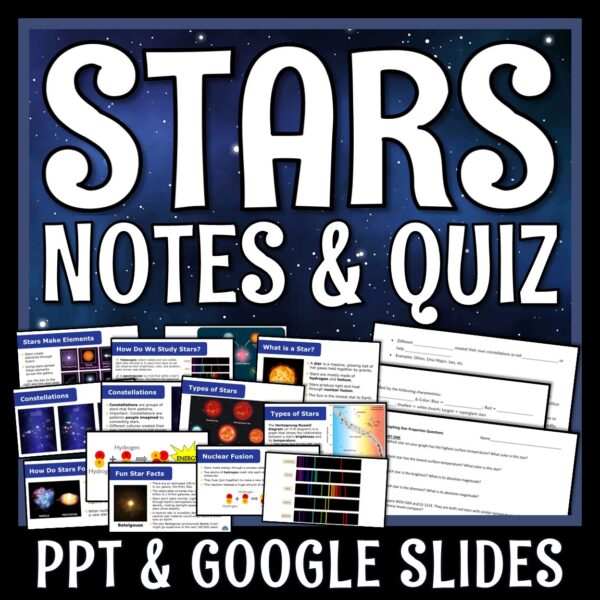 Stars Notes and Stars Quiz - Flying Colors Science