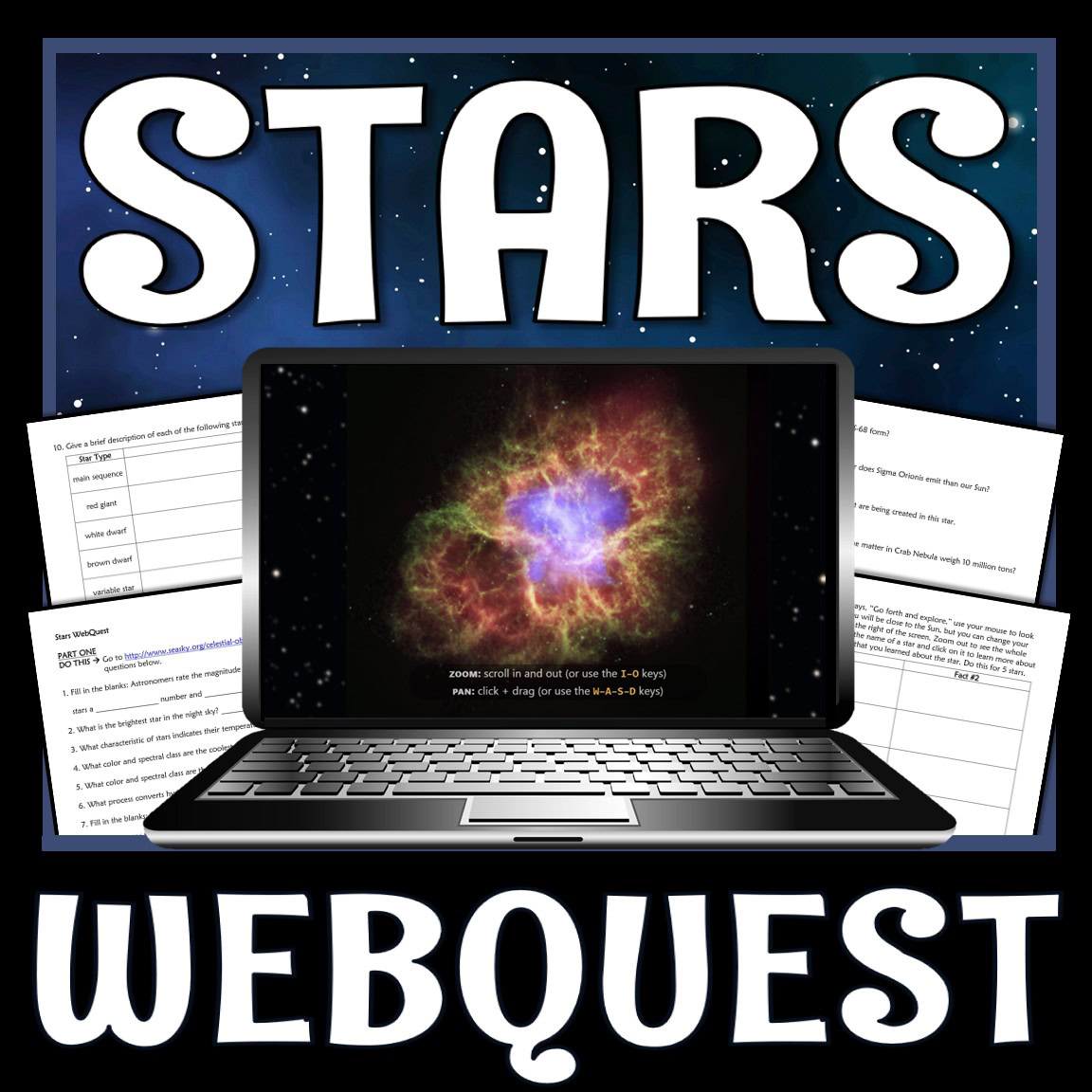 Stars WebQuest - Flying Colors Science