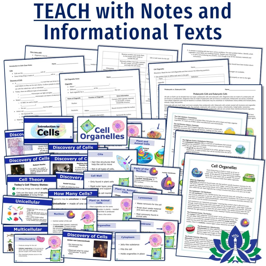 Cells & Organelles Unit - Flying Colors Science