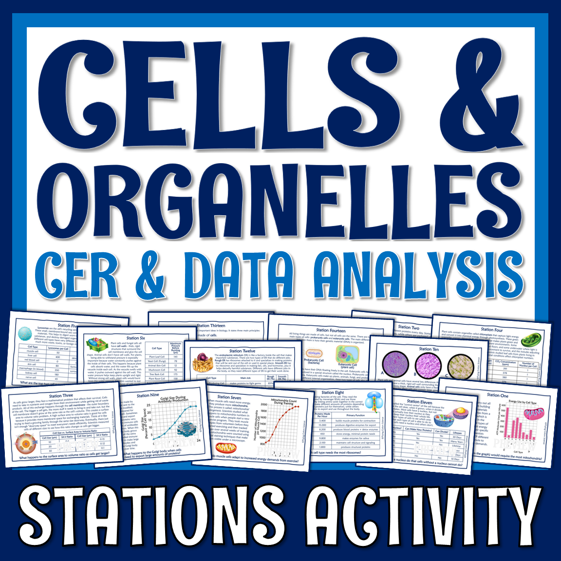Cells & Organelles CER Activity - Flying Colors Science