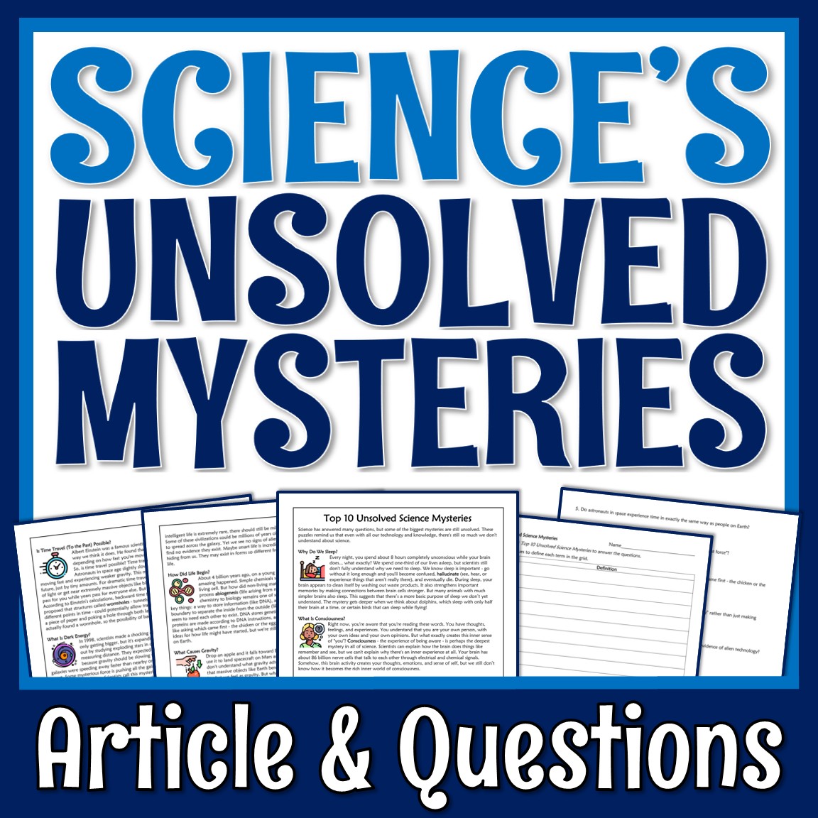Mysteries in Science Reading and Worksheet - Flying Colors Science