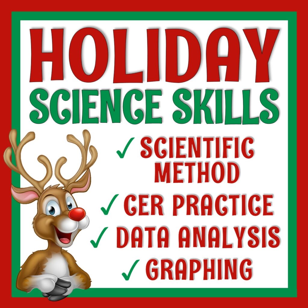 Periodic Table Holiday Christmas Science Worksheet - Flying Colors Science