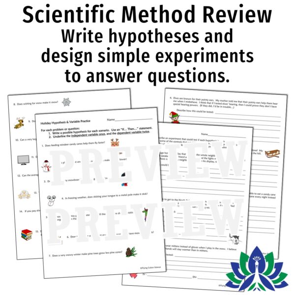Christmas Science Skills Activity Bundle - Flying Colors Science