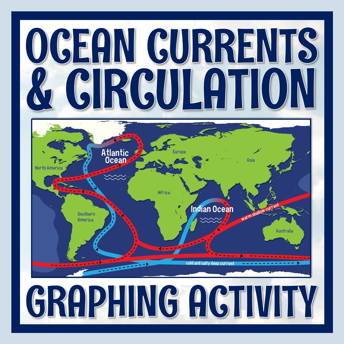 Oceanic Circulation Activity (Graphing) - Flying Colors Science