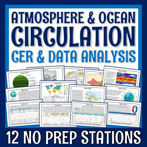 Global Winds & Ocean Currents CER Activity - Flying Colors Science