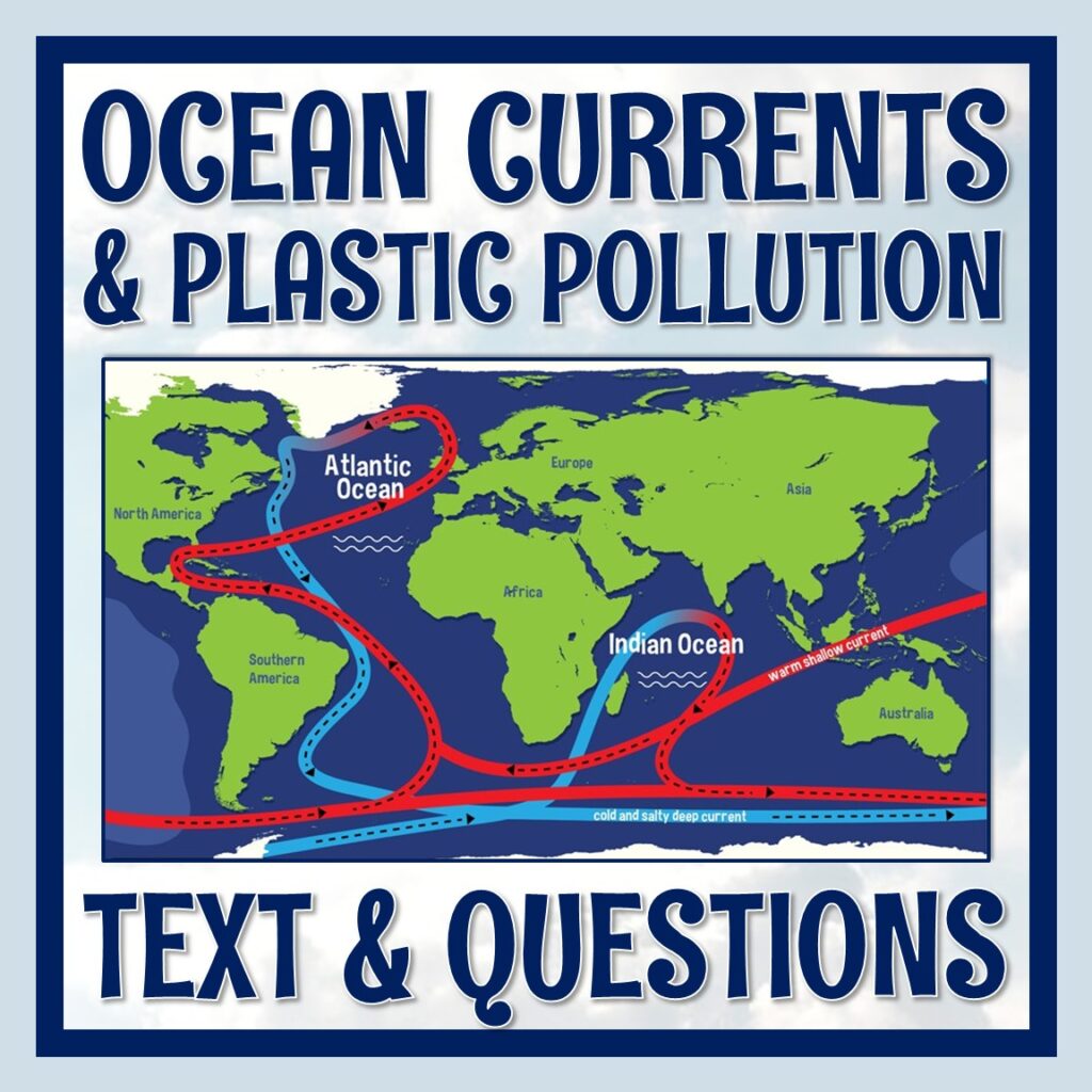 Ocean Circulation and Plastic Pollution Reading and Worksheet - Flying ...